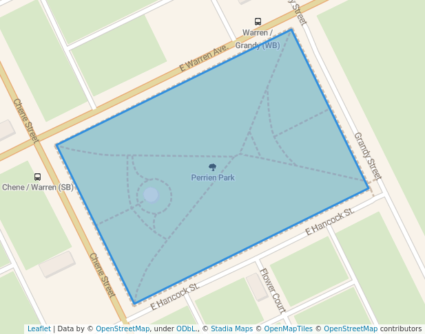 Perrien Park in Detroit | Map and Routes