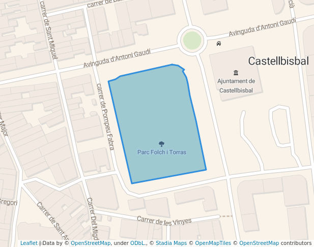 Parc Folch i Torras in Castellbisbal | Map and Routes