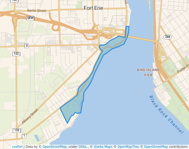 Freedom Park in Fort Erie | Map and Routes