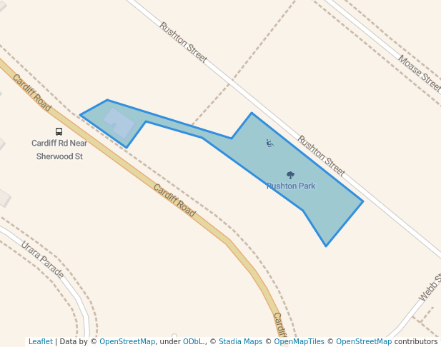 Rushton Park in Wallsend | Map and Routes