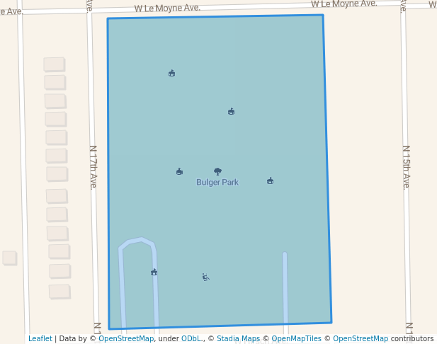 Bulger Park in Melrose Park | Map and Routes