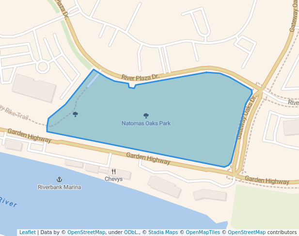 Natomas Oaks Park in Sacramento | Map and Routes