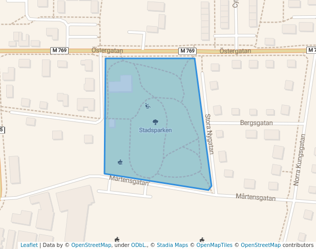 Stadsparken in Skurup | Map and Routes