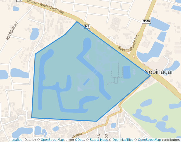 Bangladesh National Monument in Savar Union | Map and Routes