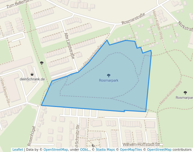 Rosmarpark in Frechen | Map and Routes