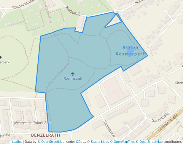 Rosmarpark in Frechen | Map and Routes