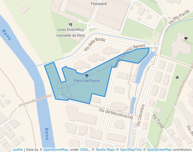 Parco del Fiume in Casalecchio di Reno | Map and Routes