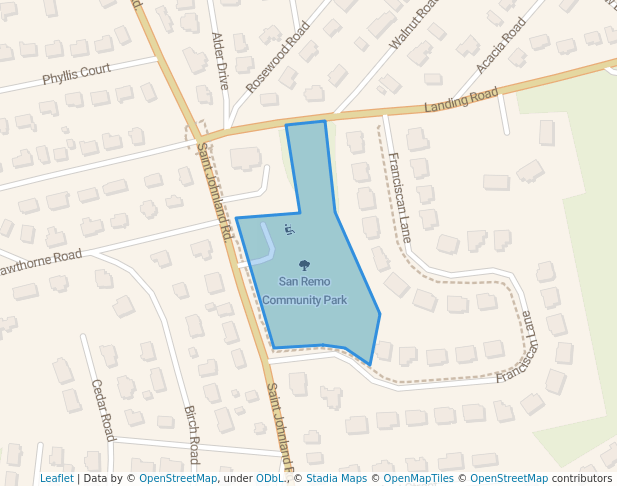San Remo Community Park in Smithtown | Map and Routes