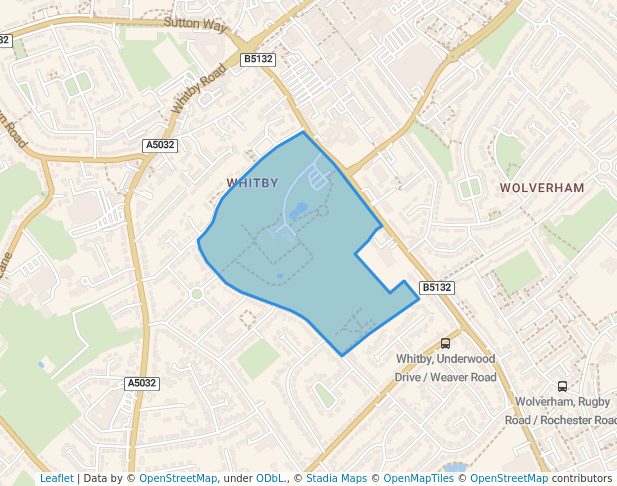 Whitby Park in Ellesmere Port | Map and Routes