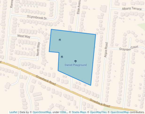 Daniel Playground in Cincinnati | Map and Routes
