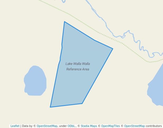 Lake Walla Walla Reference Area in Murray-Sunset | Map and Routes