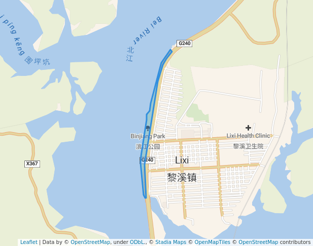 Binjiang Park in Qing Yuan Shi | Map and Routes