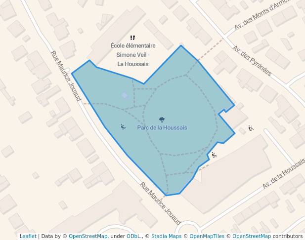 Parc de la Houssais in Rezé | Map and Routes