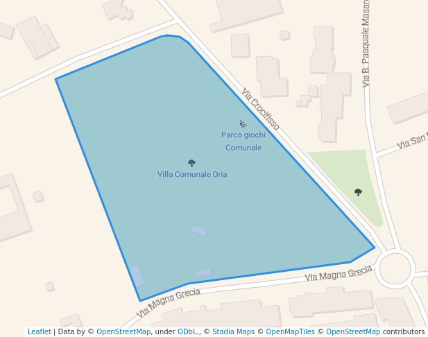 Villa Comunale Oria in Oria | Map and Routes