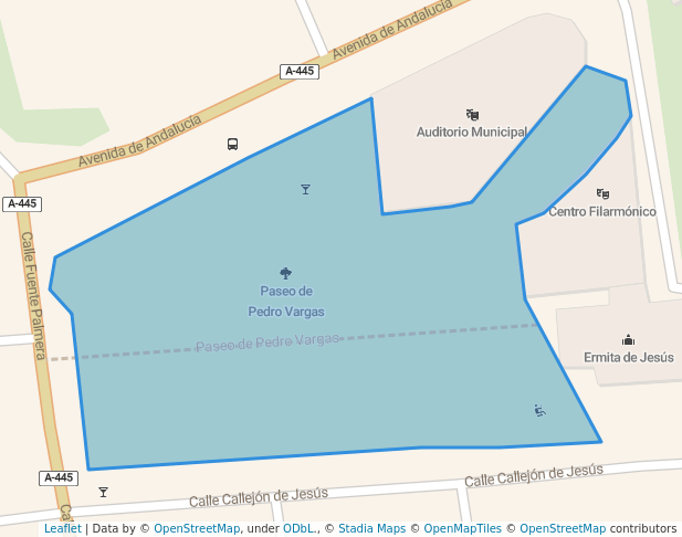 Paseo de Pedro Vargas in Posadas | Map and Routes