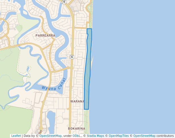Warana Bushland Reserve in Warana | Map and Routes