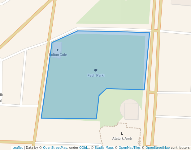 Fatih Parkı in Manisa | Map and Routes