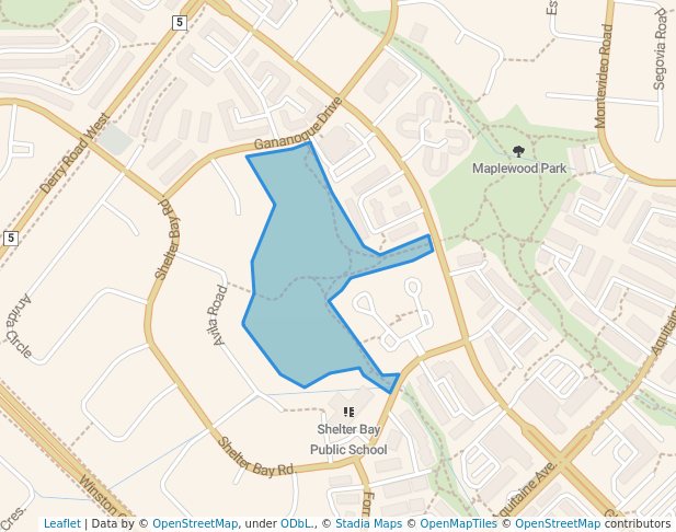 Hunters Green Park in Mississauga | Map and Routes