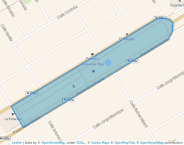 Paseo de la Vicaría in Puente de Génave | Map and Routes