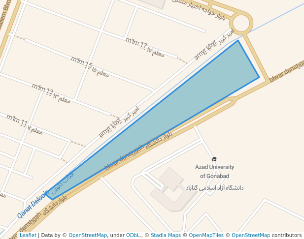 پارک دانشگاه in Gonabad | Map and Routes