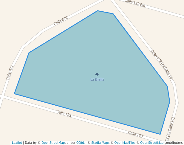 La Emilia in City Bell | Map and Routes