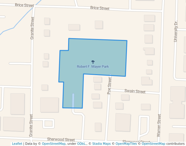 Robert F. Mayer Park in Greensboro | Map and Routes