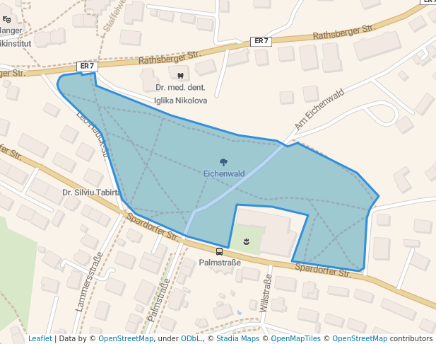 Eichenwald in Erlangen | Map and Routes