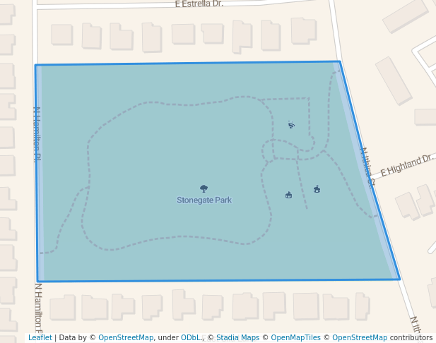 Stonegate Park in Chandler | Map and Routes