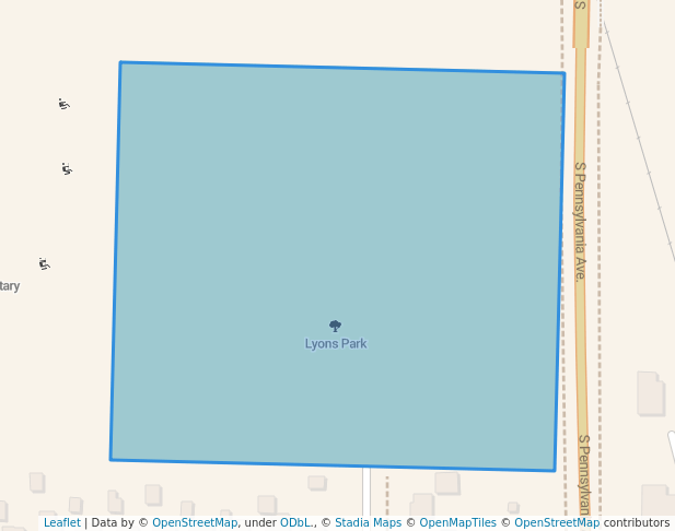 Lyons Park in Lansing | Map and Routes