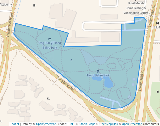 Tiong Bahru Park in Singapore | Map and Routes
