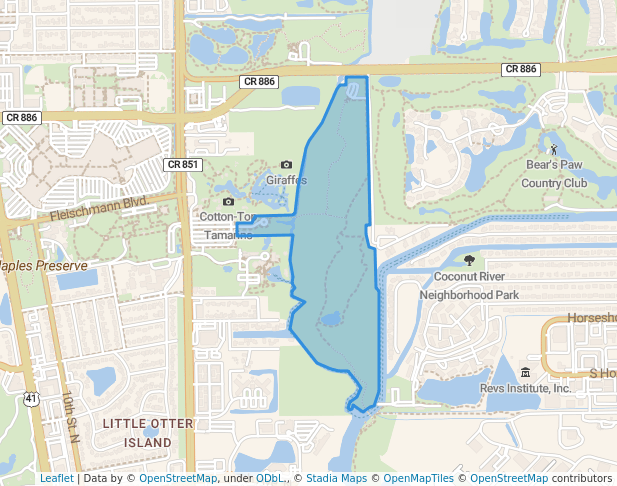Gordon River Greenway Park in Naples | Map and Routes
