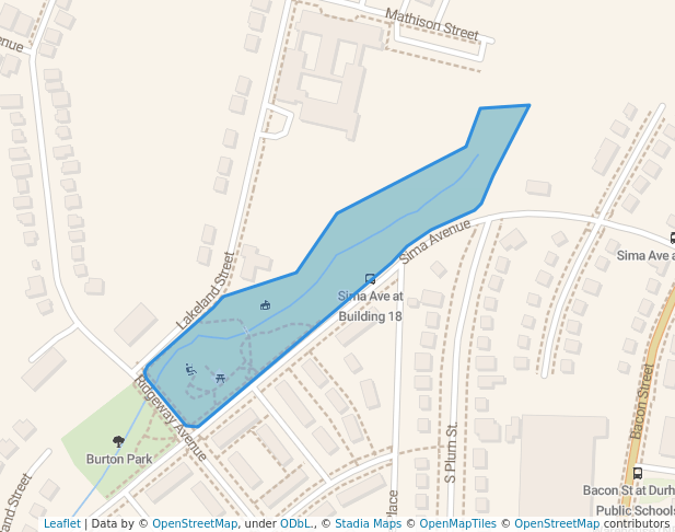 Burton Park in Durham | Map and Routes