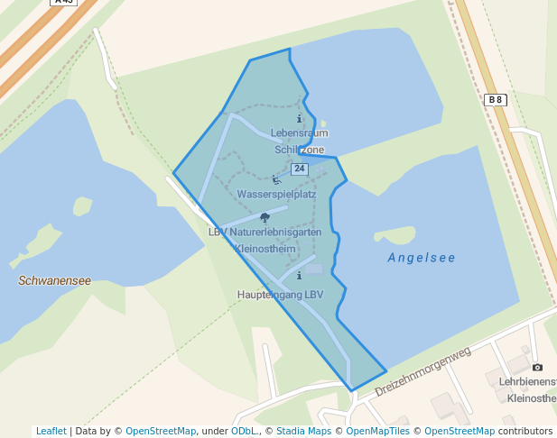 LBV Naturerlebnisgarten Kleinostheim in Kleinostheim | Map and Routes