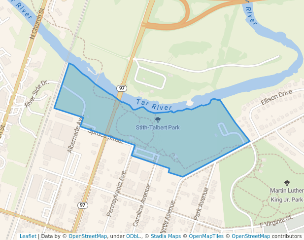 Stith-Talbert Park in Rocky Mount | Map and Routes