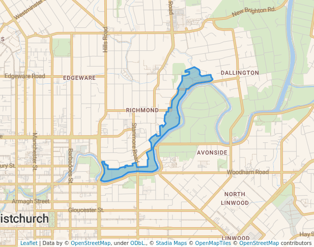 Residential Red Zone in Christchurch | Map and Routes