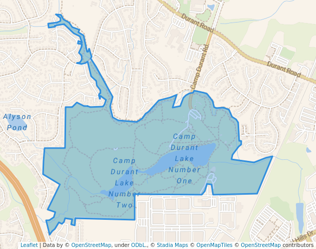 Durant Nature Park in Raleigh | Map and Routes