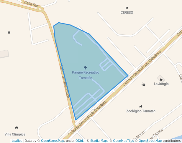 Parque de Tamatán in Ciudad Victoria | Map and Routes