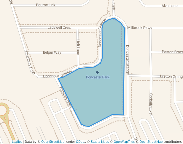 Doncaster Park in Butler | Map and Routes