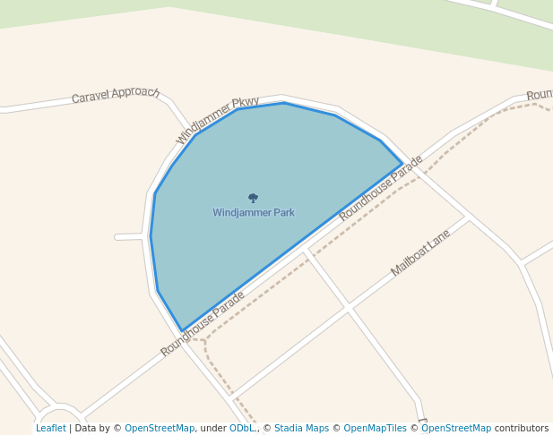 Windjammer Park in Jindalee | Map and Routes