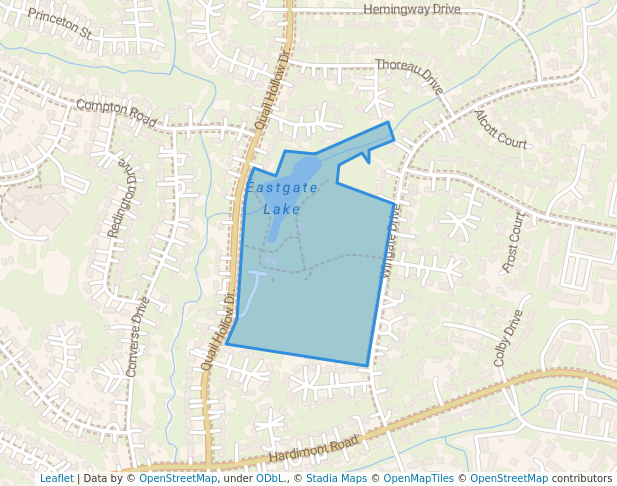 Eastgate Park in Raleigh | Map and Routes