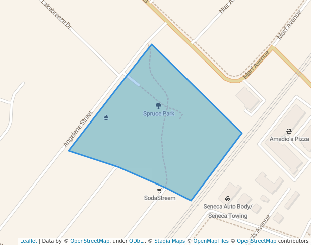 Spruce Park in Mississauga | Map and Routes