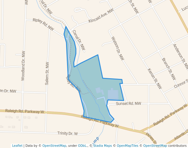 Wilson Recreation Park Swimming Pool in Wilson | Map and Routes