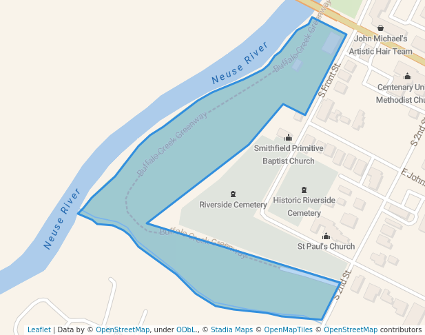 Town Commons Park in Smithfield | Map and Routes