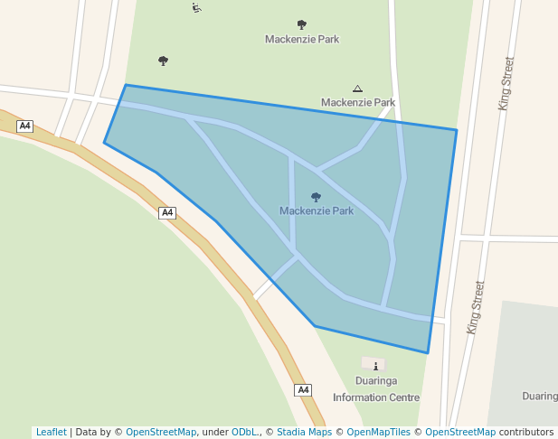 Mackenzie Park in Duaringa | Map and Routes