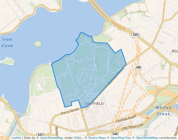 Callan Park in Rozelle | Map and Routes