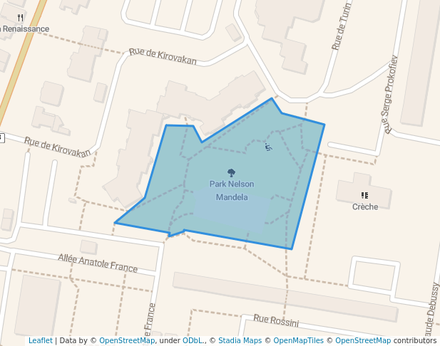 Park Nelson Mandela in Bagneux | Map and Routes