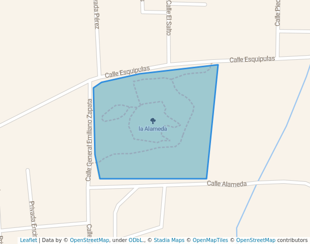 la Alameda in Purísima de Bustos | Map and Routes