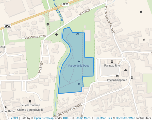 Parco della Pace in Borghetto Lodigiano | Map and Routes