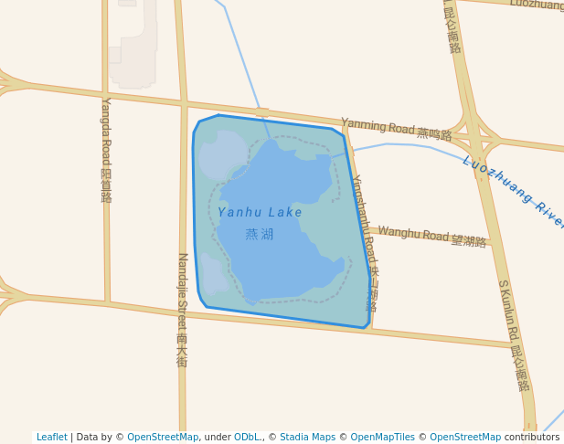 Yanhu Park in Chang Zhou Shi | Map and Routes