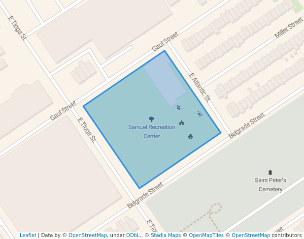 Samuel Recreation Center in Philadelphia | Map and Routes